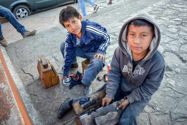 Featured Photo of Young Shoe Shiners in Southern Mexico