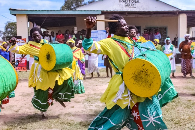 Dancing and Singing at Church in Zimbabwe