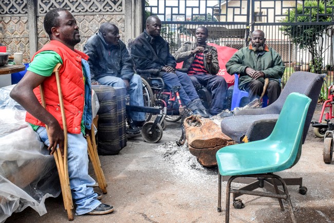 Homeless Disabled Gather After Eviction in Zimbabwe