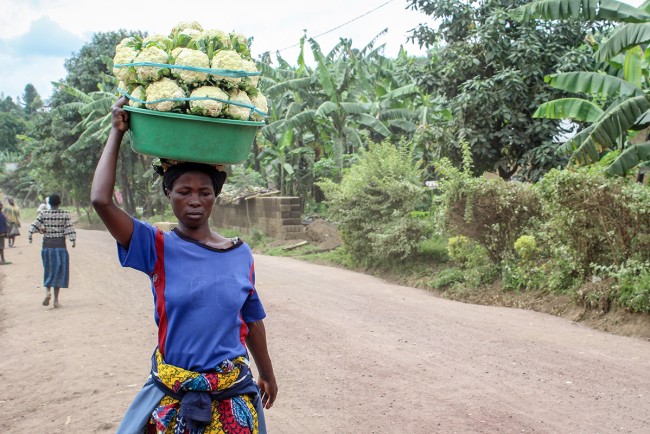 Carrying Vegetables to the Market in Rwanda
