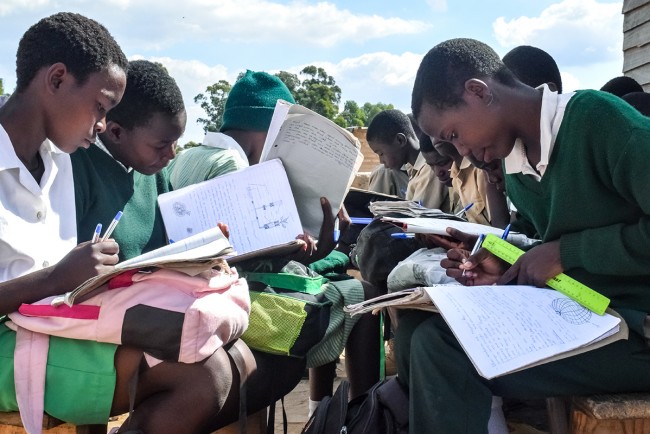 Students Learn at a Free School in Zimbabwe