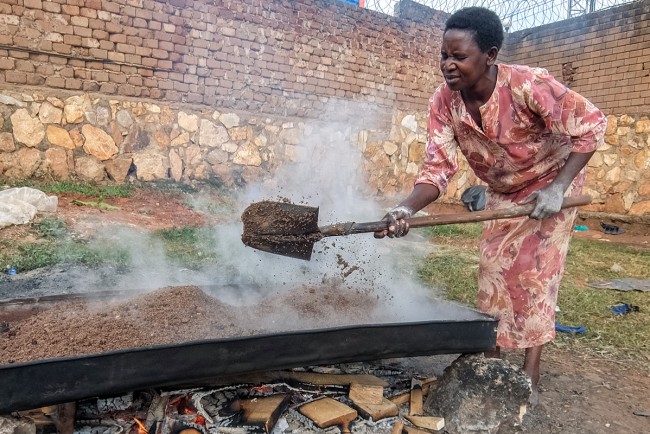 One Step in Making ‘Malwa,’ a Ugandan Beer
