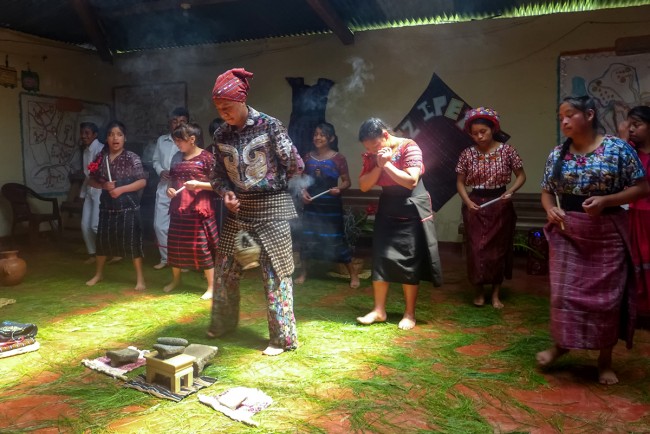 Guatemalan Students Perform Folk Dance