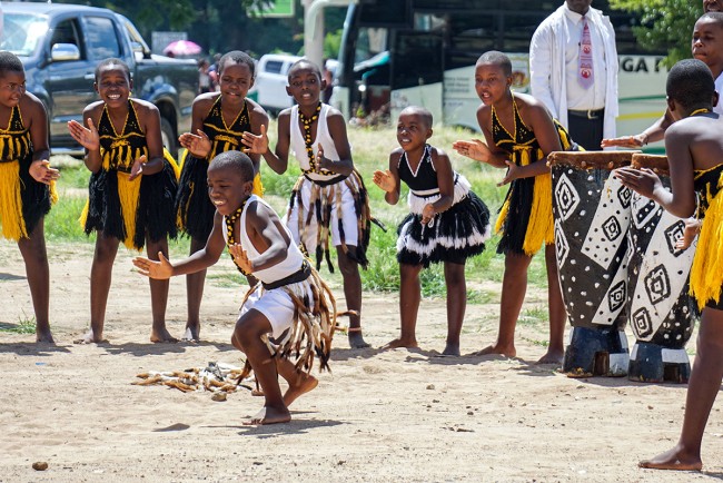 Zimbabwean Children Dance on Cleanup Day