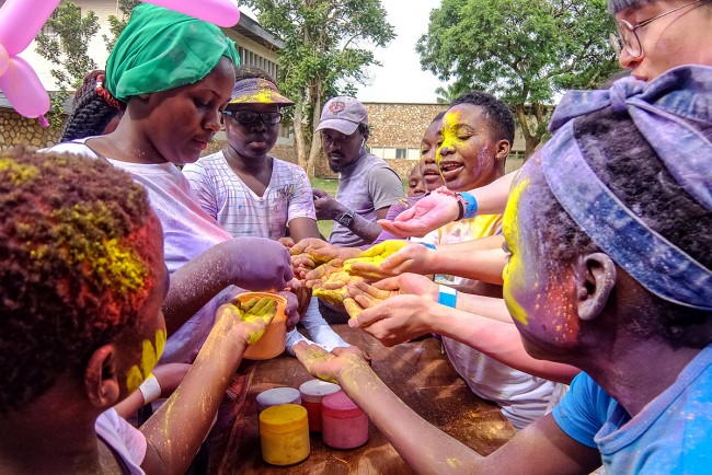 Ugandan Fun Run Is a Colorful Sight