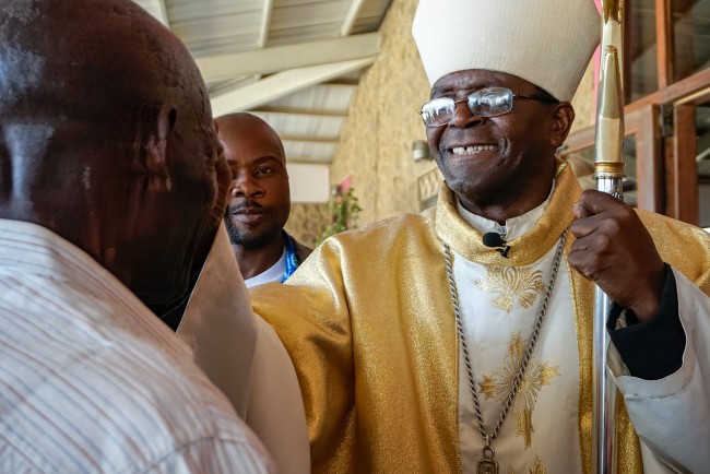 Zambian Archbishop Blesses Worshippers