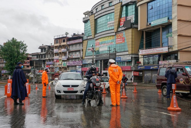 Police Enforce Coronavirus Restrictions in Nepal