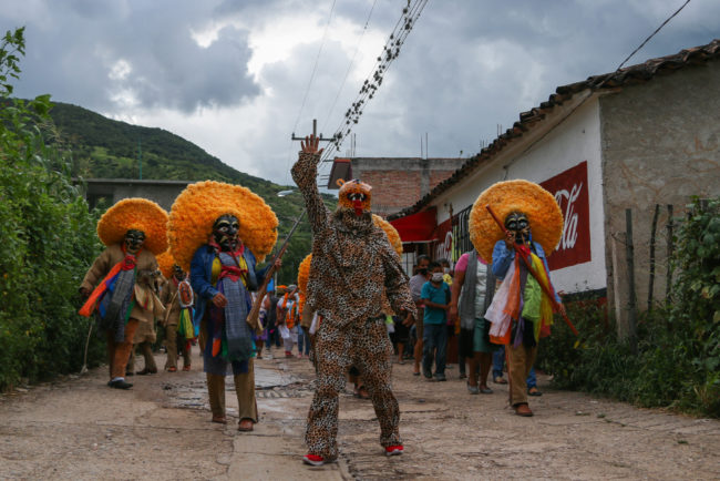 Dancers Perform Traditional Dance at Cultural Community Event