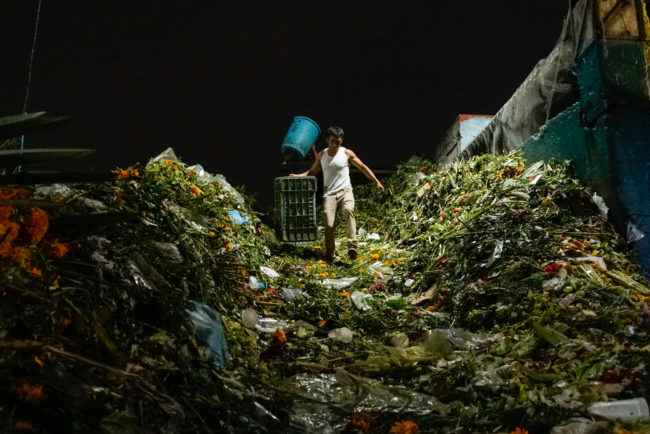 Workers Transport Flower Waste | Global Press Journal